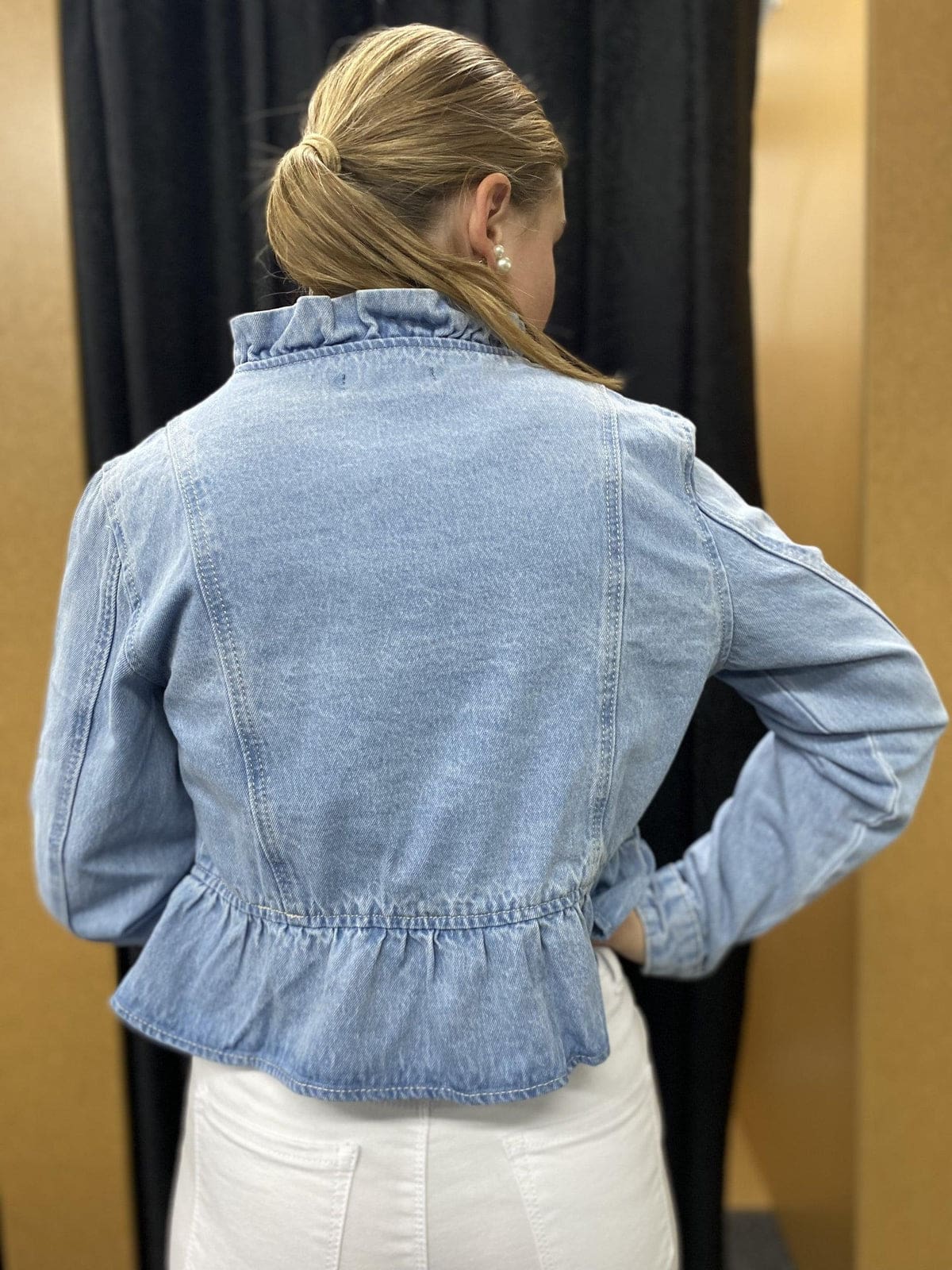 Frilly Denim Jacket | Symphony’s On Argyle