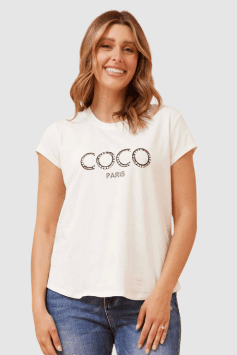 Coco Paris Tee – White | Symphony’s On Argyle