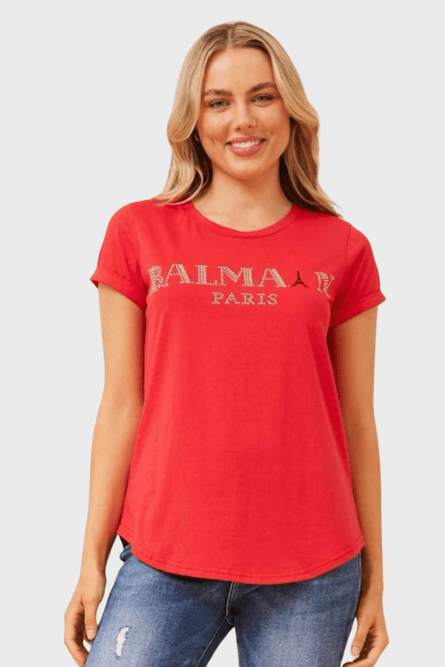 Balmain Paris Tee - Red | Symphony’s On Argyle